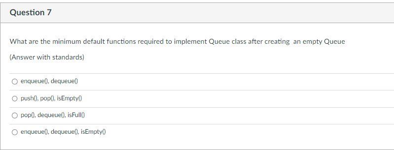 Solved What are the minimum default functions required to | Chegg.com