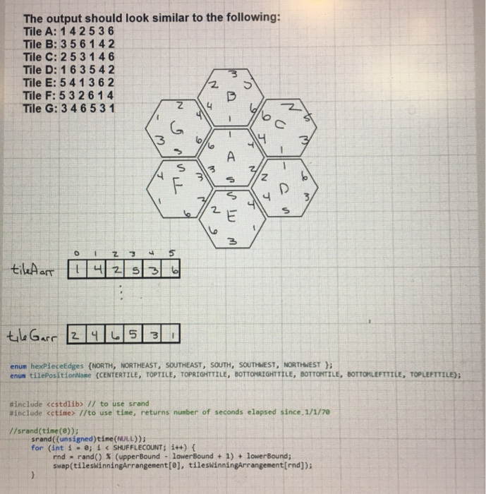 Solved Can you create a hex puzzle design as described in | Chegg.com
