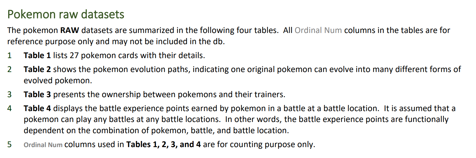 Solved Fig. 1 shows the data model for the pokemon database. | Chegg.com