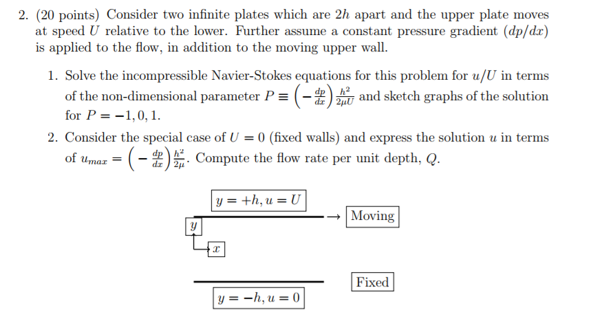 Solved 2. (20 points) Consider two infinite plates which are | Chegg.com