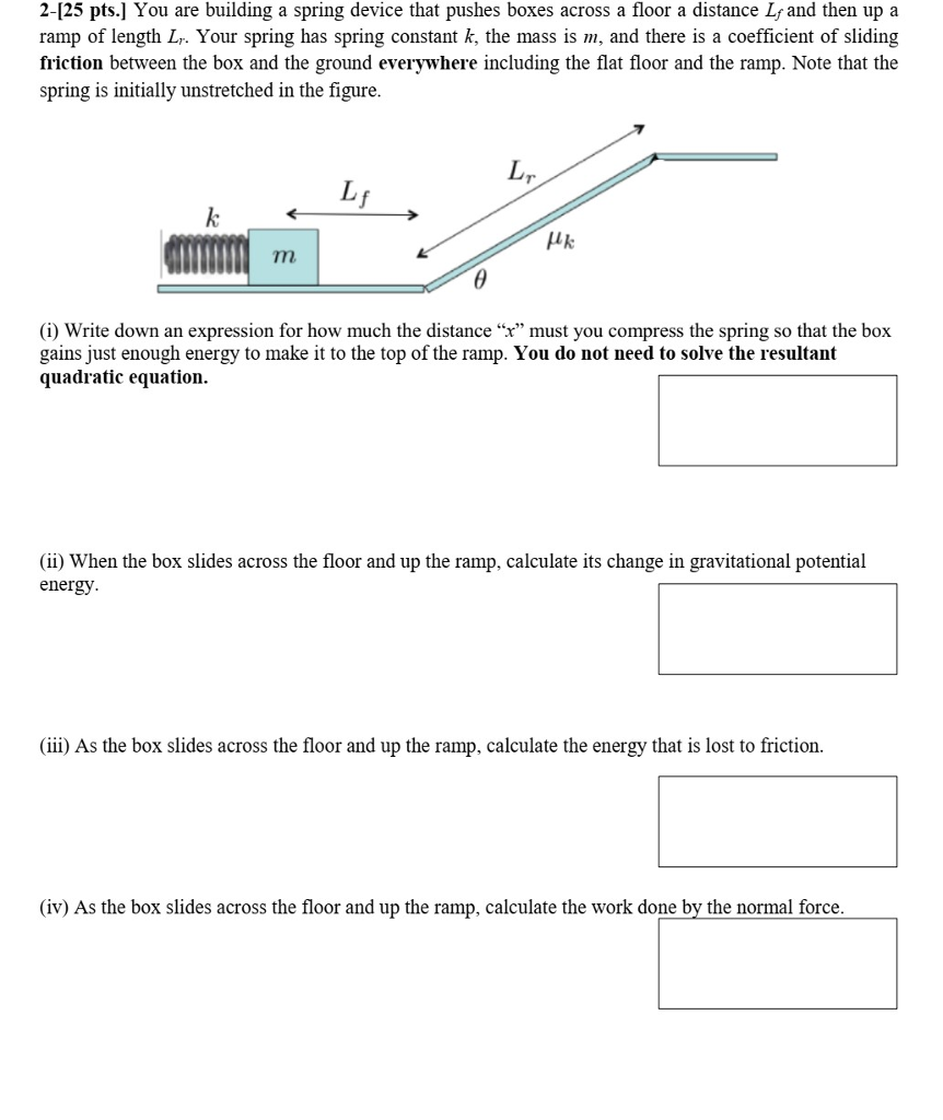 Solved 2-125 pts.] You are building a spring device that | Chegg.com
