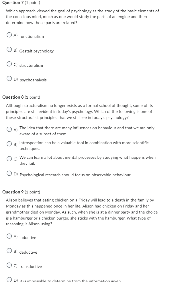 Solved What is the main difference between functionalism and | Chegg.com