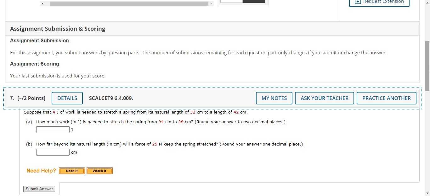 Solved + Request Extension Assignment Submission & Scoring | Chegg.com