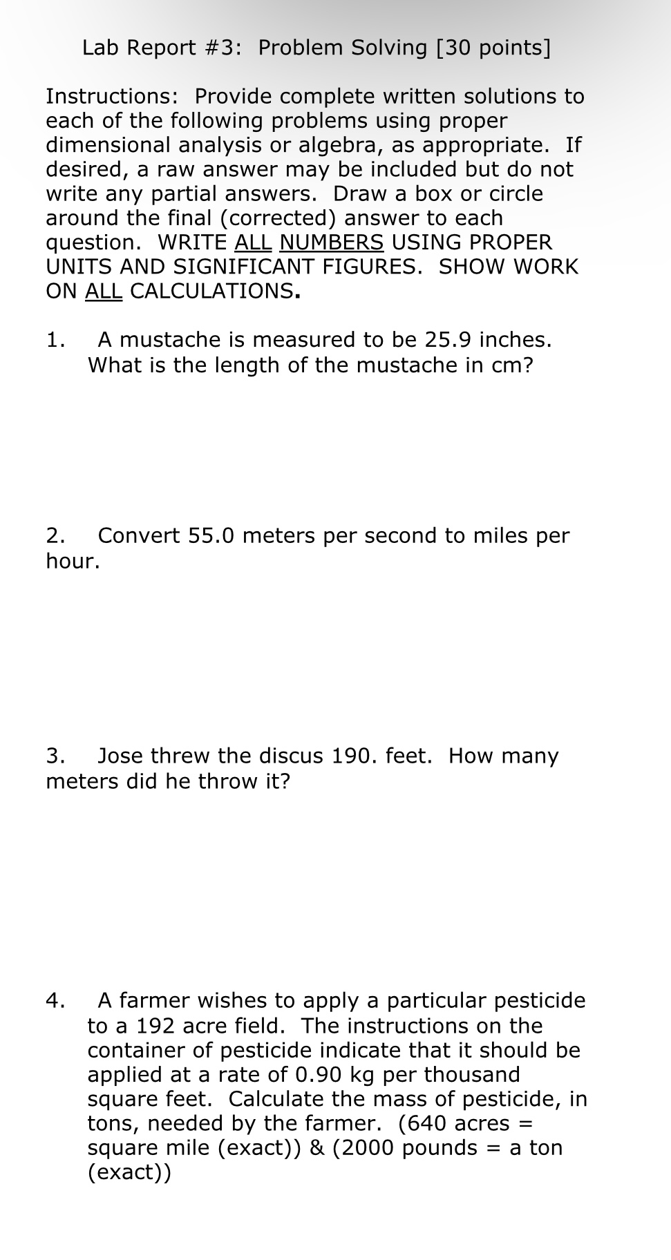 Instructions: Provide complete written solutions to | Chegg.com