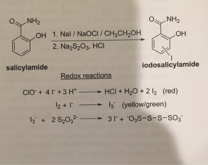 Solved OH 1. Nal / NaOCI/ CH3CH2OH 2. Na2S203, HCI | Chegg.com