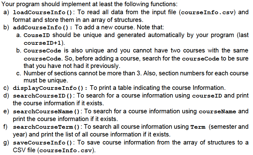 Solved Write A C Program That Uses String Processing 4152