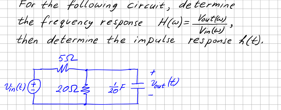 For the following circuit, determine the frequency | Chegg.com