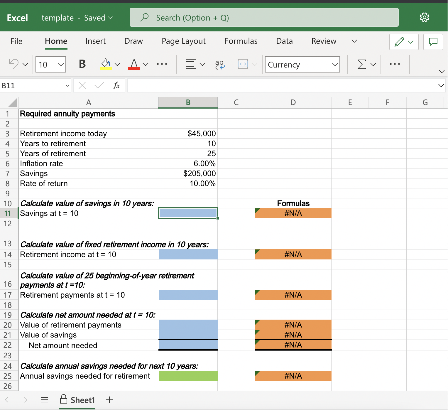 Solved Your father is 50 years old and will retire in 10 | Chegg.com