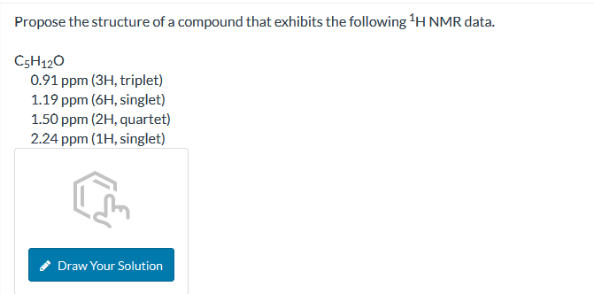 Solved Propose the structure of a compound that exhibits the | Chegg.com