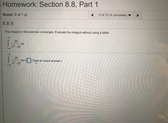 Solved Homework Section 8 8 Part 1 Score 0 Of 1 Pt 5 Of