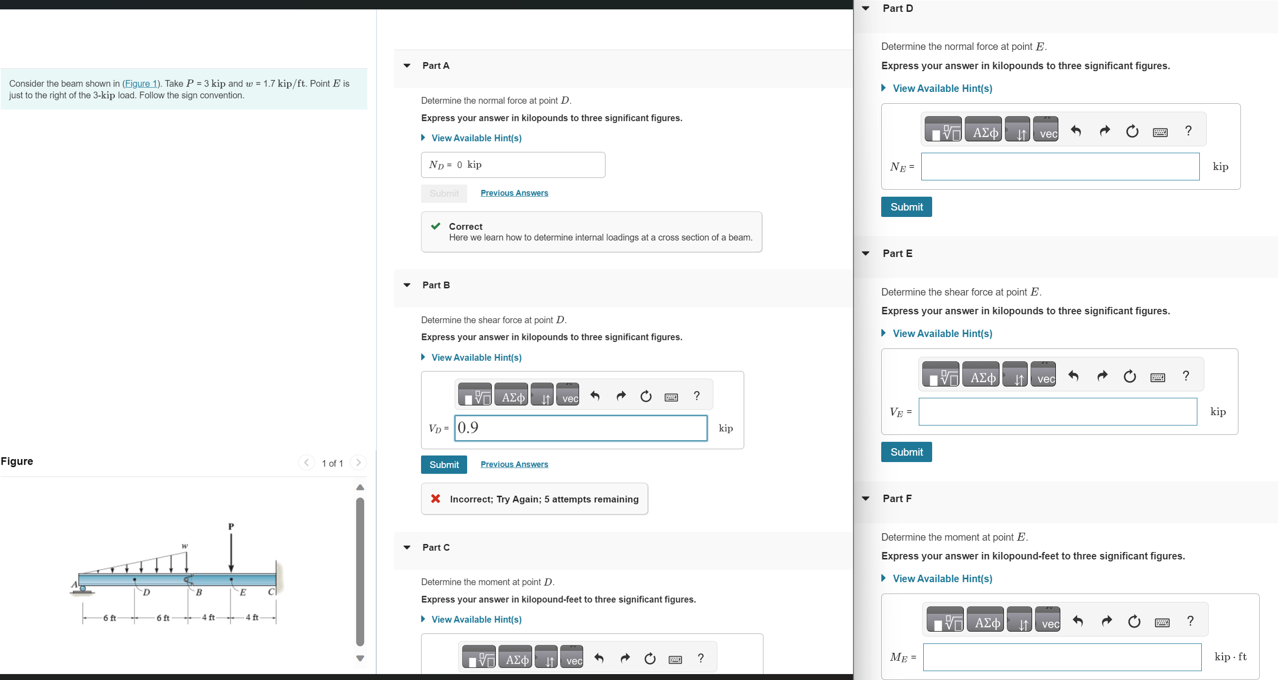 Solved Express your answer in kilopounds to three | Chegg.com