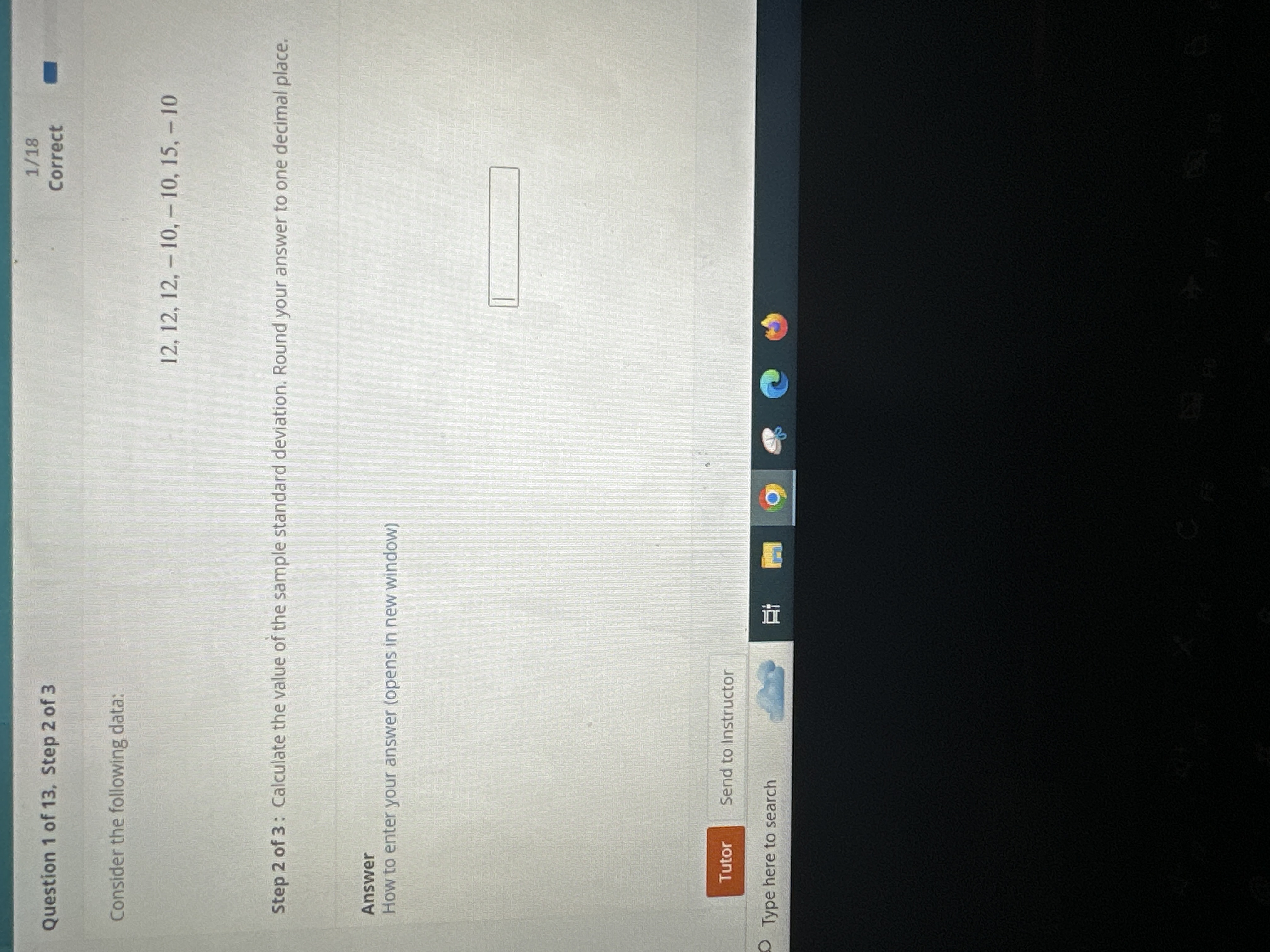 Solved Question 1 ﻿of 13, ﻿Step 2 ﻿of 3Consider the | Chegg.com