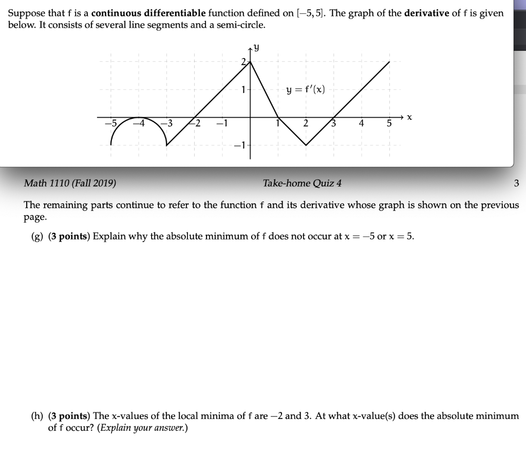 Solved Suppose that f is a continuous differentiable | Chegg.com
