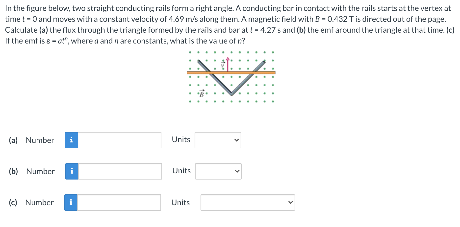 Solved In the figure below, two straight conducting rails | Chegg.com