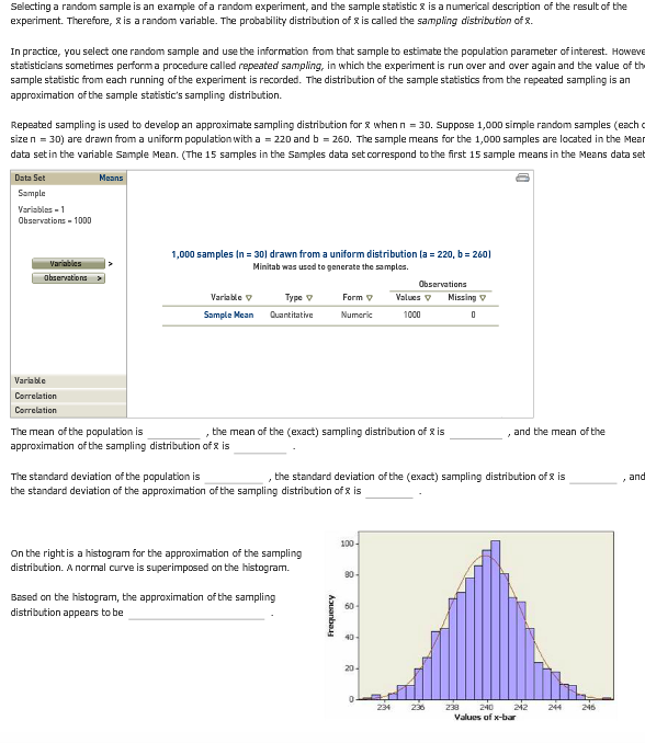 Solved Selecting a random sample is an example of a random | Chegg.com