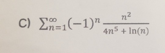 Solved 4n5+In (n) | Chegg.com