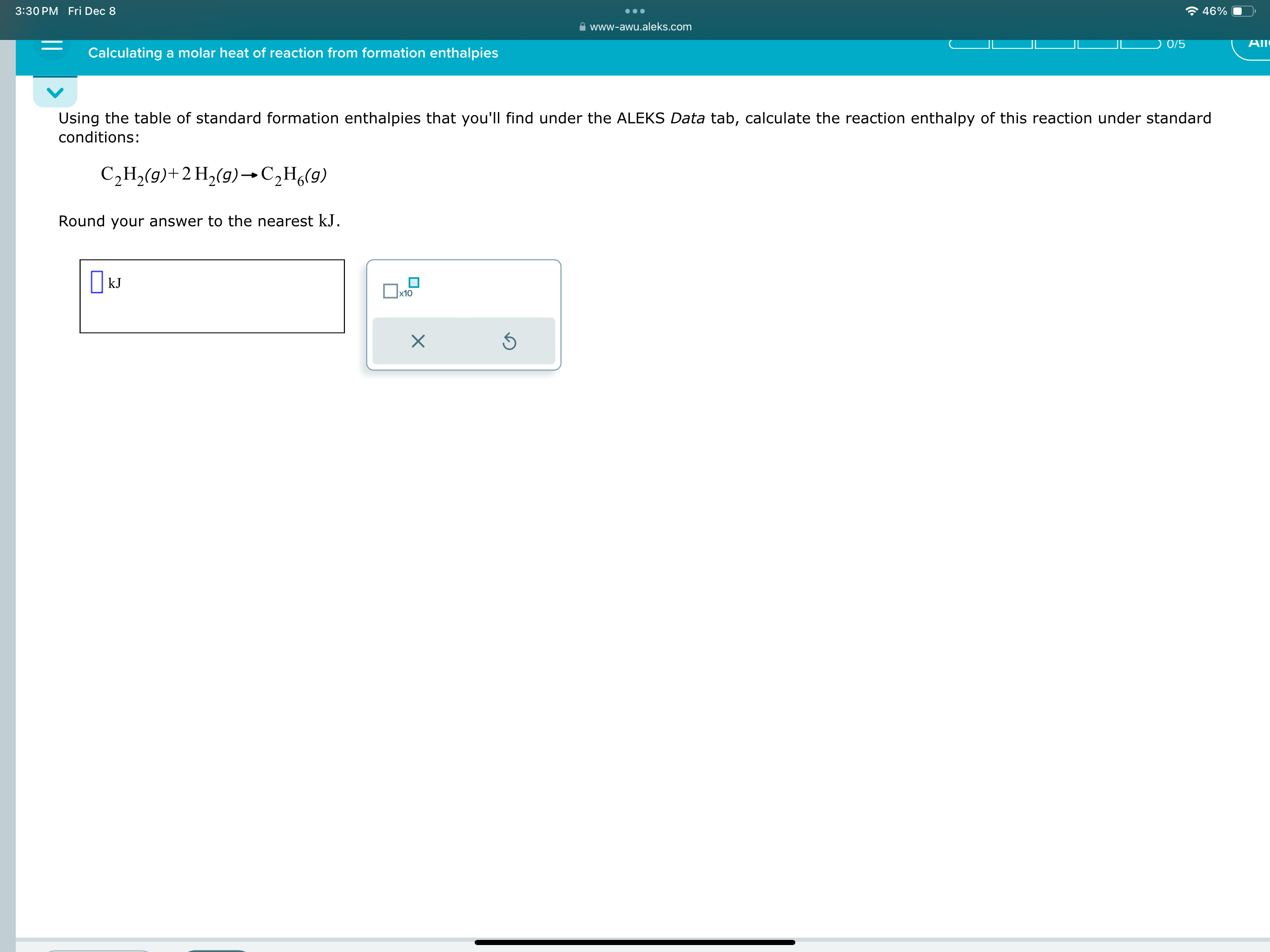 Solved Calculating a molar heat of reaction from formation | Chegg.com