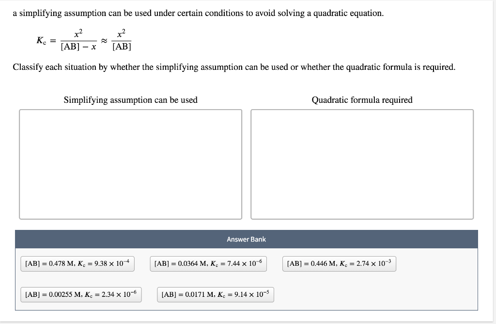 Solved a simplifying assumption can be used under certain | Chegg.com