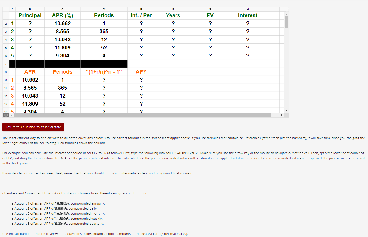 Solved lower right corner of the cell to drag such formulas | Chegg.com