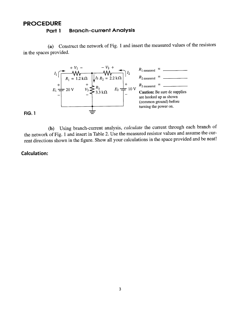 Solved Name: Date: Course and Section: Instructor: Branch & | Chegg.com