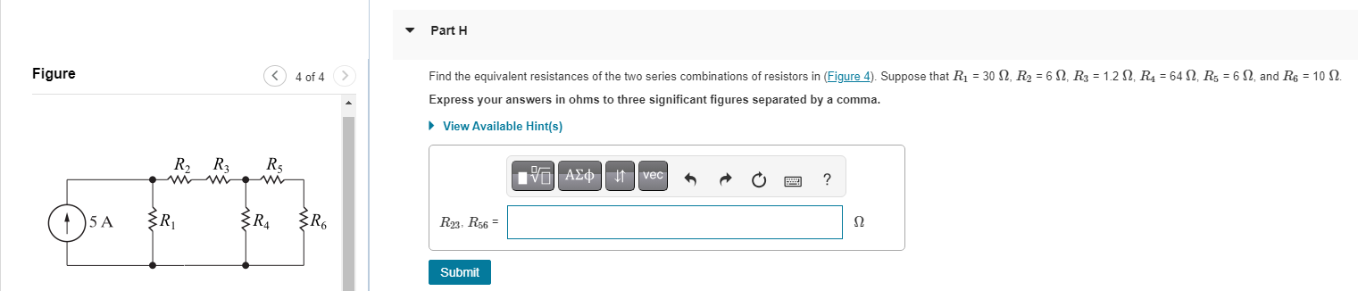 Solved Find the equivalent resistances of the two series | Chegg.com
