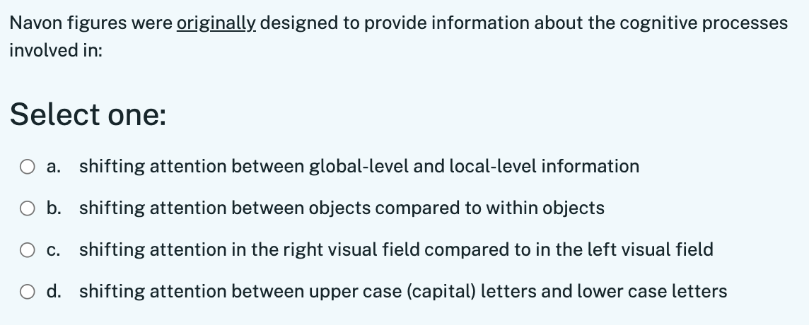 Solved Navon figures were originally designed to provide | Chegg.com