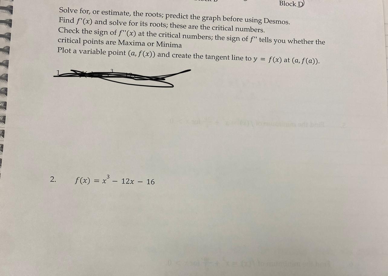 Solved Solve for, or estimate, the roots; predict the graph | Chegg.com