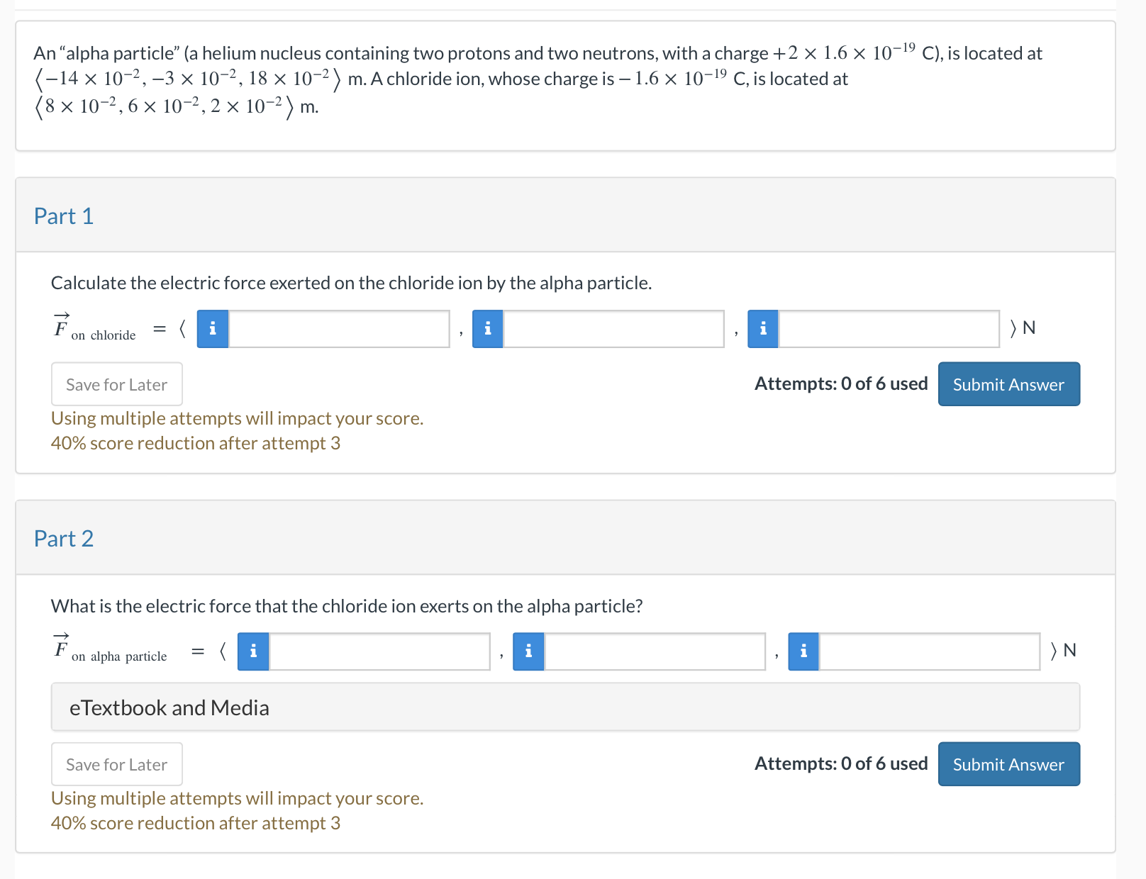Solved An "alpha particle" (a helium nucleus containing two | Chegg.com