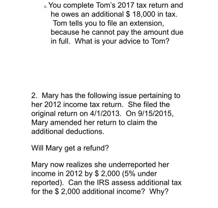 Solved Federal Tax 1 In Class Homework Problems- Chapter 2 | Chegg.com