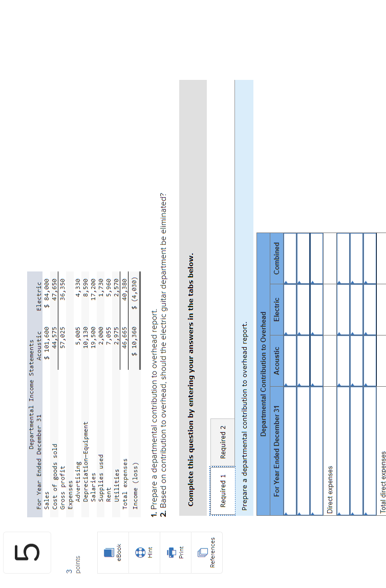LO 5 3 points eBook 101 Hint Print ច References For | Chegg.com