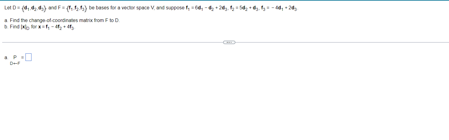 Solved Let D={d_(1),d_(2),d_(3)} and F={f_(1),f_(2),f_(3)} | Chegg.com