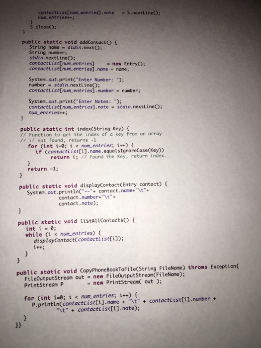 Solved Fixed Part: Consider the phonebook application of | Chegg.com