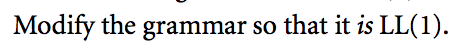 Solved Consider the following grammar: stmt → assignment → | Chegg.com