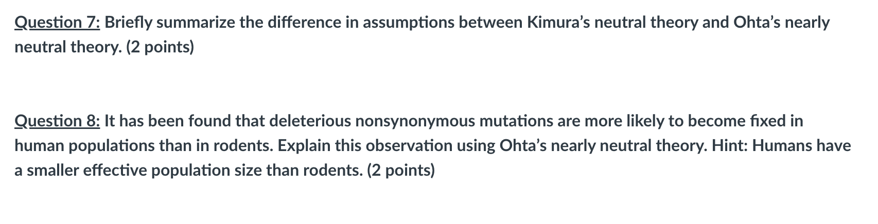 Solved Question 7: Briefly summarize the difference in | Chegg.com
