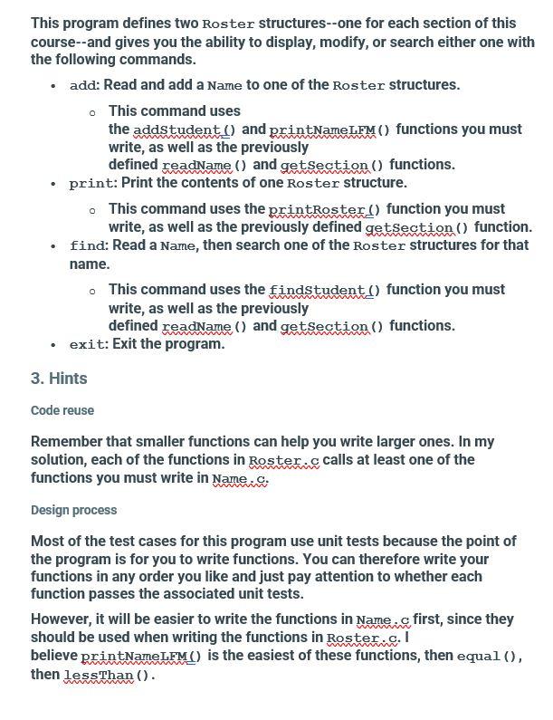 IN PROGRAMING C PLEASE 8.17 Program 7: Nested | Chegg.com
