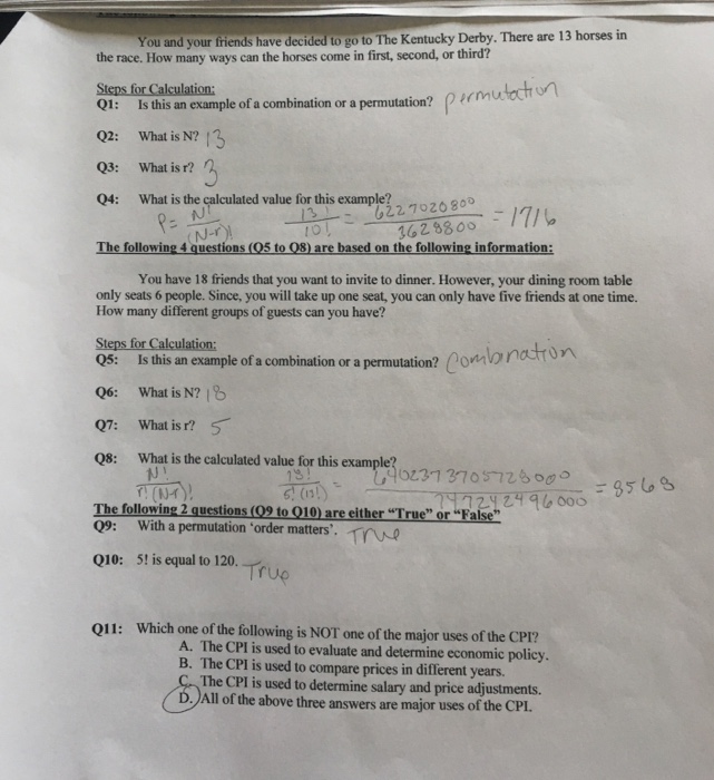 Solved You and you The Kentucky Derby. There are 13 horses | Chegg.com