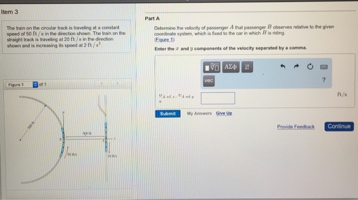 Solved The train on the circular track is traveling at a | Chegg.com