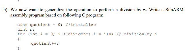 Solved B We Now Want To Generalize The Operation To Perform 