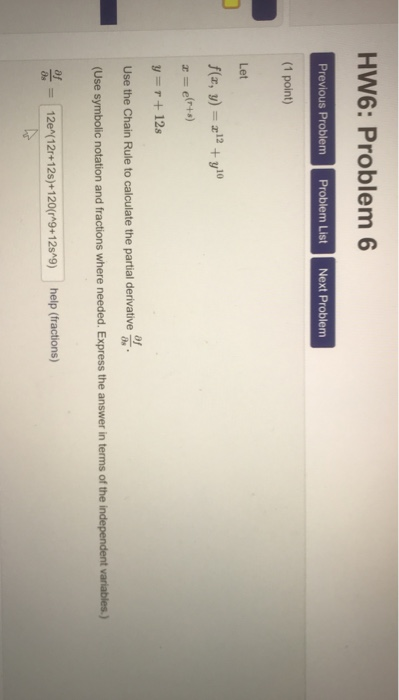 Solved HW6: Problem 6 Previous Problem Problem List Next | Chegg.com