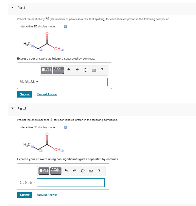 Solved Part 1 Predict the multiplicity M (the number of | Chegg.com
