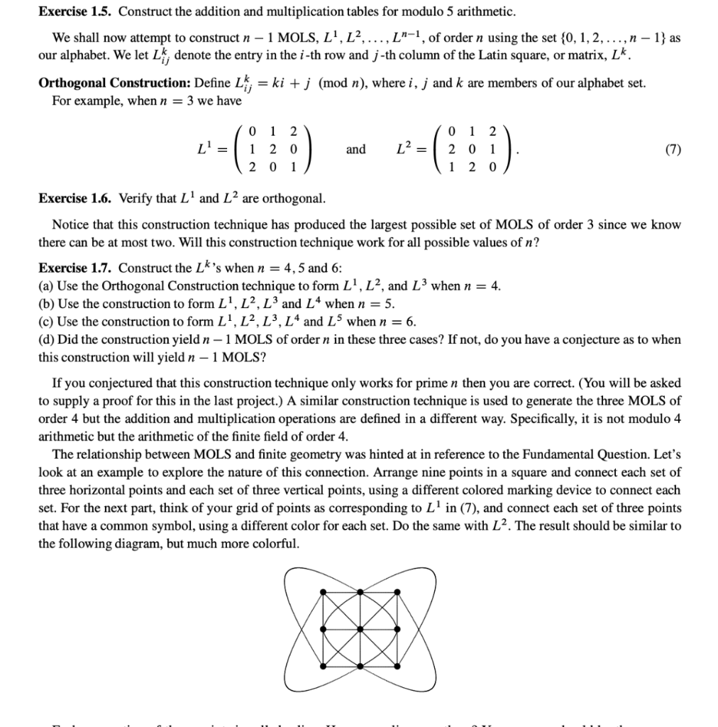 Solved Exercise 1.5. Construct the addition and | Chegg.com