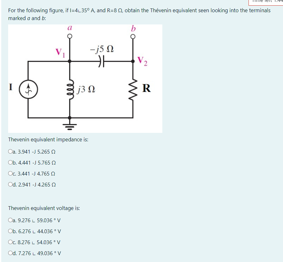 Solved For the following figure, if I=4L350 A, and R=82, | Chegg.com