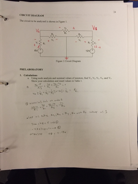 Solved Del 23 ELECTRIC CIRCUITS LAB3 NODE AND MESH ANALYSES | Chegg.com