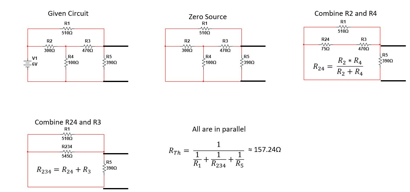 Solved Given Circuit R1 Zero Source R1 w 5100 Combine R2 and | Chegg.com