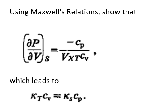 Solved Using Maxwell's Relations, show | Chegg.com