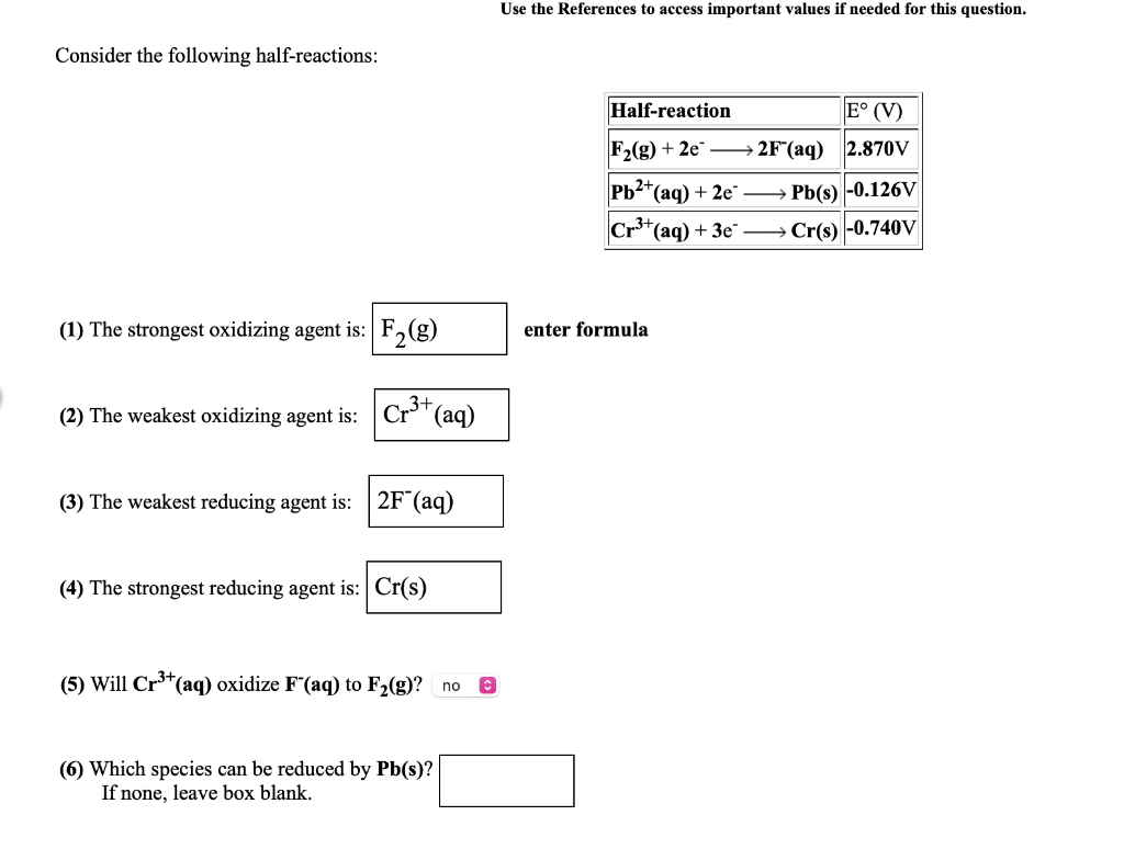 Solved Use the References to access important values if | Chegg.com