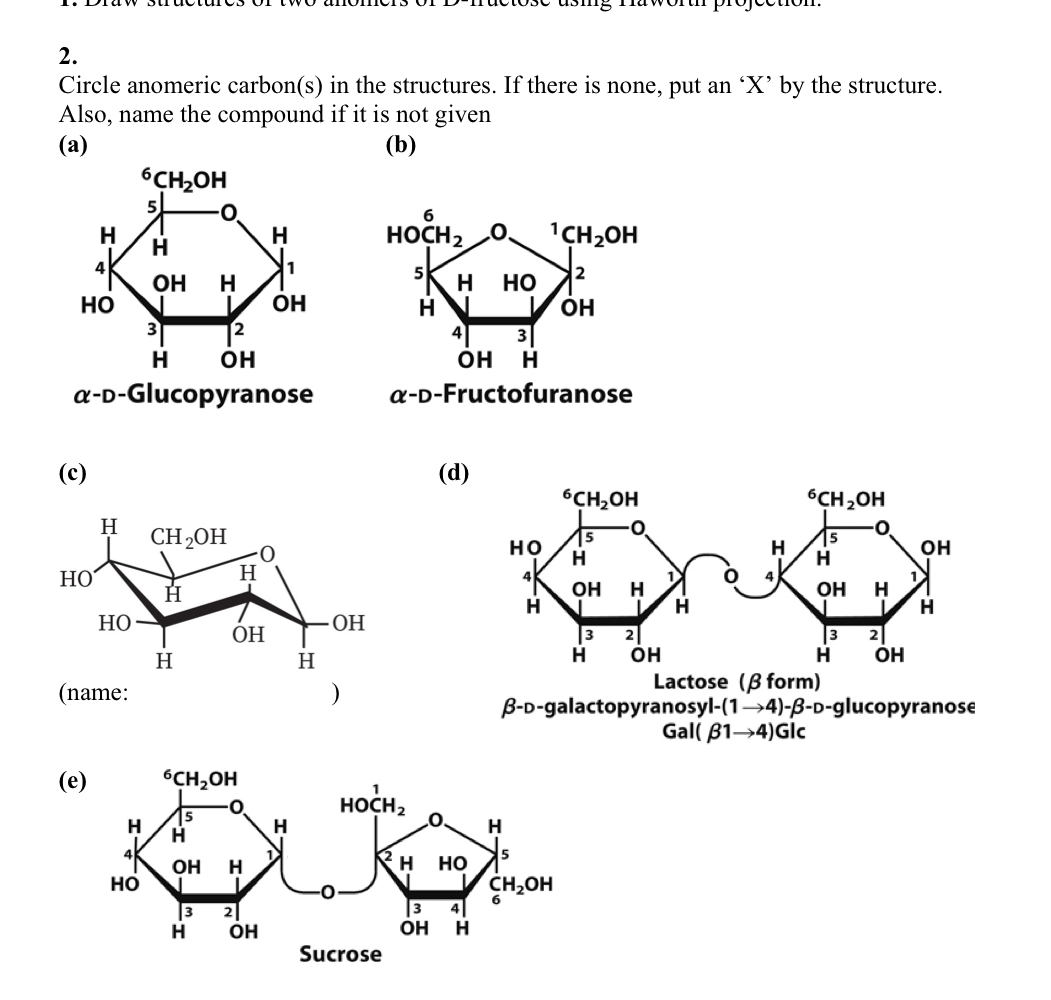 Glucopyranose Anomeric Carbon