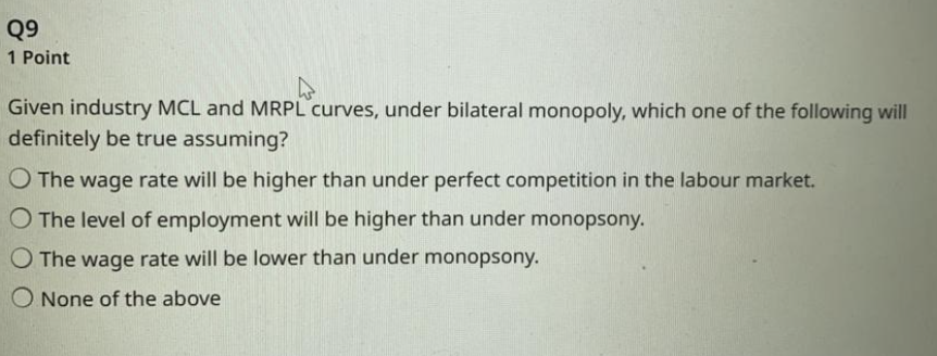 Solved Given industry MCL and MRPL curves, under bilateral | Chegg.com Solved Given industry MCL and MRPL curves, under bilateral | Chegg.com