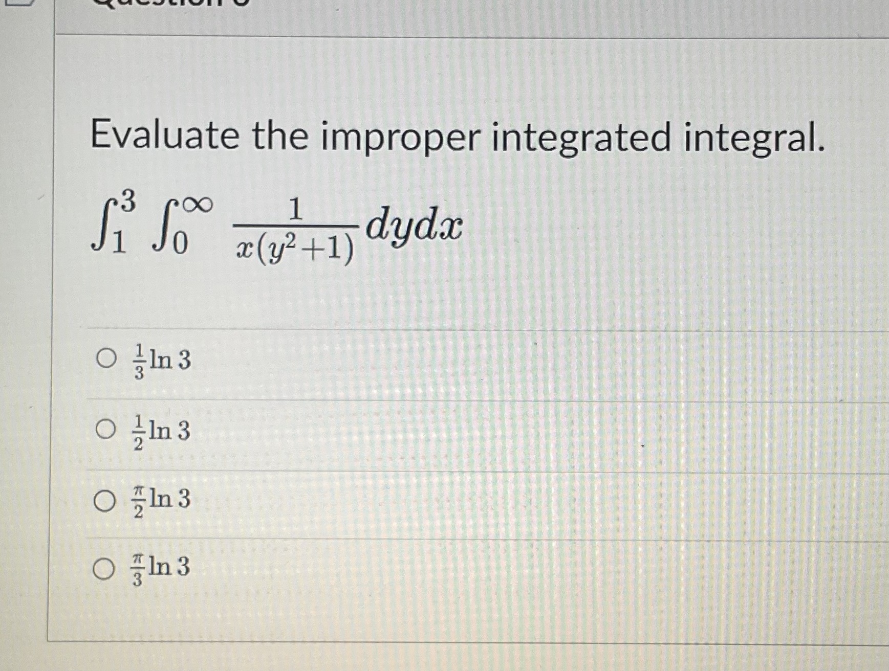 Solved Evaluate the improper integrated integral. | Chegg.com