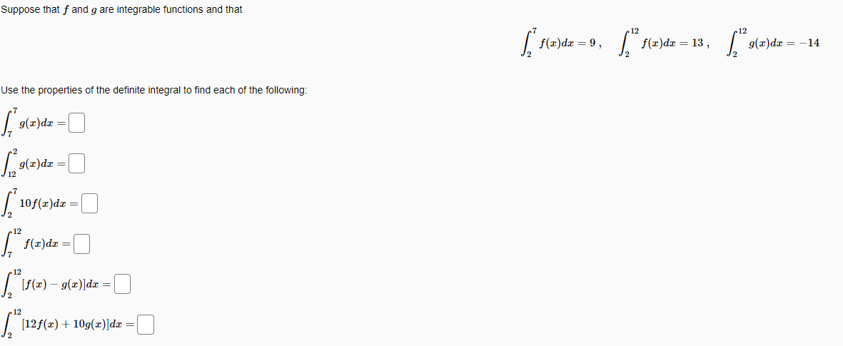 Solved Suppose that \\( f \\) and \\( g \\) are integrable | Chegg.com